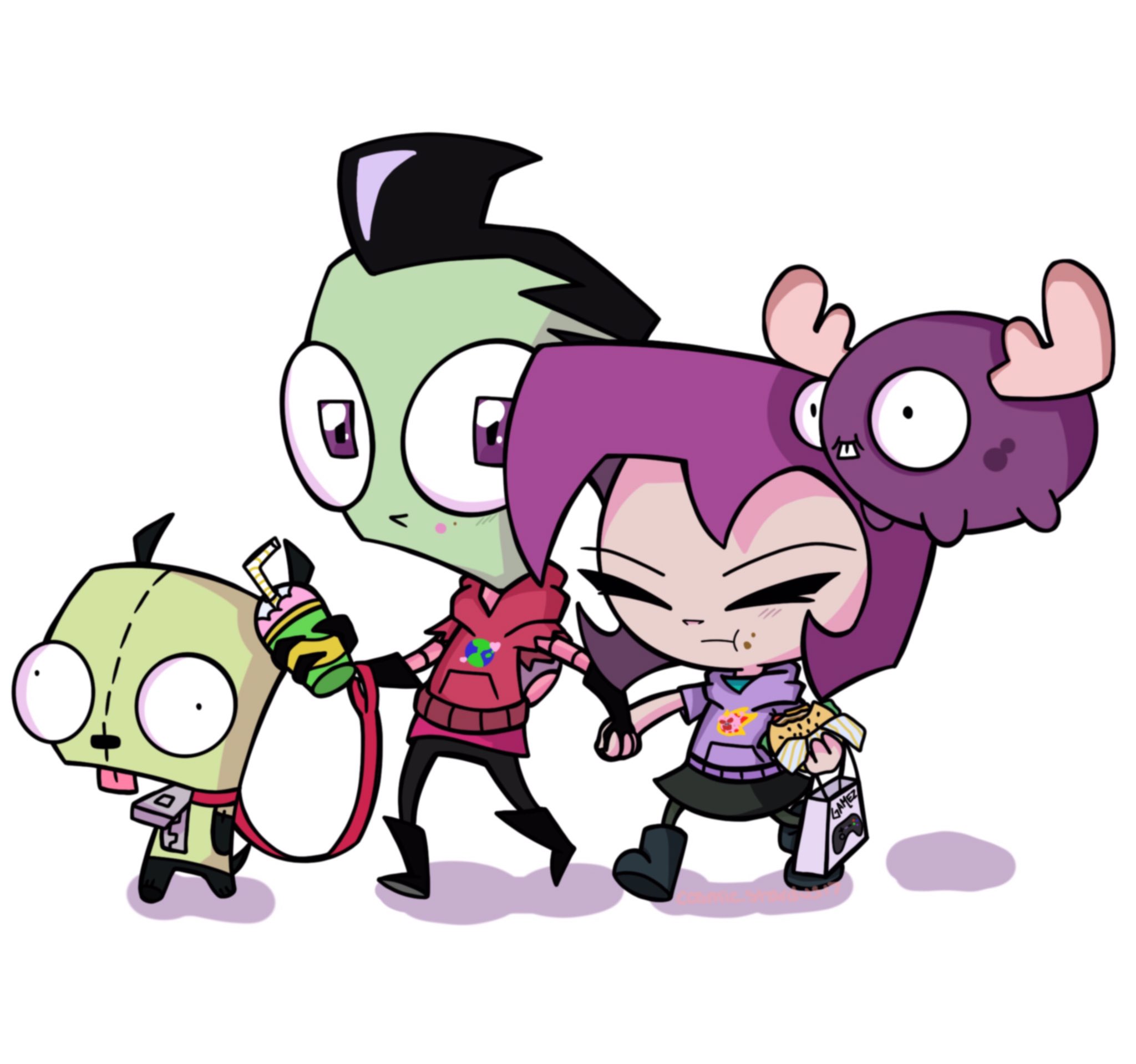 Invader Zim Drawing Style