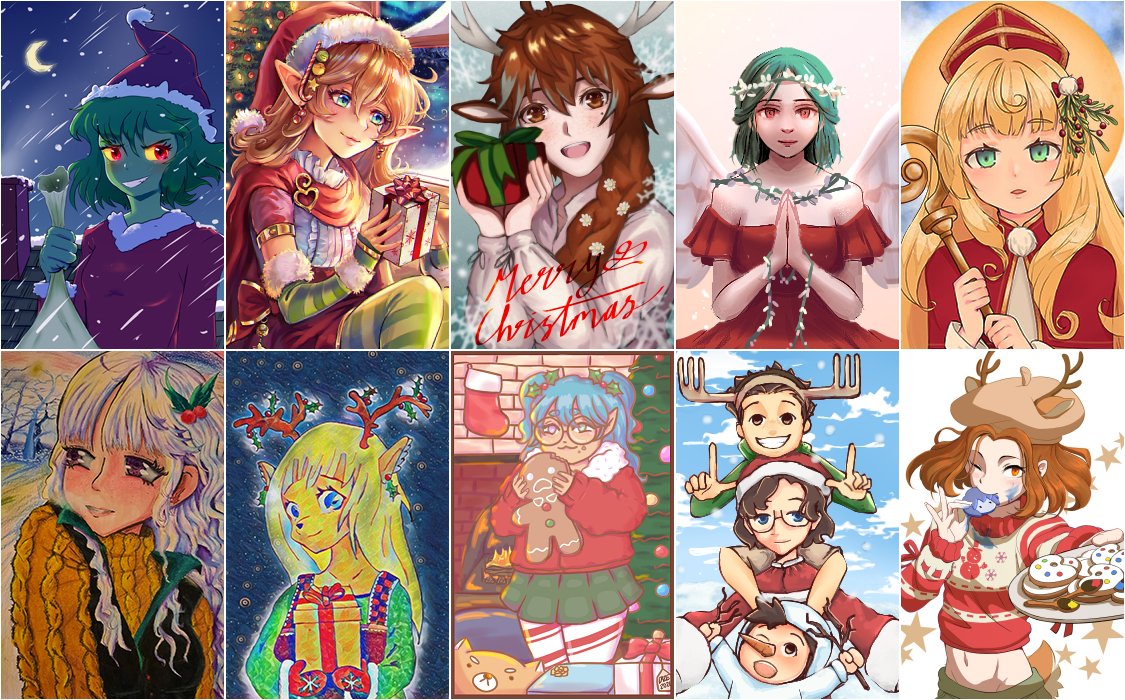 Mudae On Twitter We Hosted A Christmas Drawing Contest In The Mudae mudae-on-twitter-we-hosted-a-christmas-drawing-contest-in-the-mudae