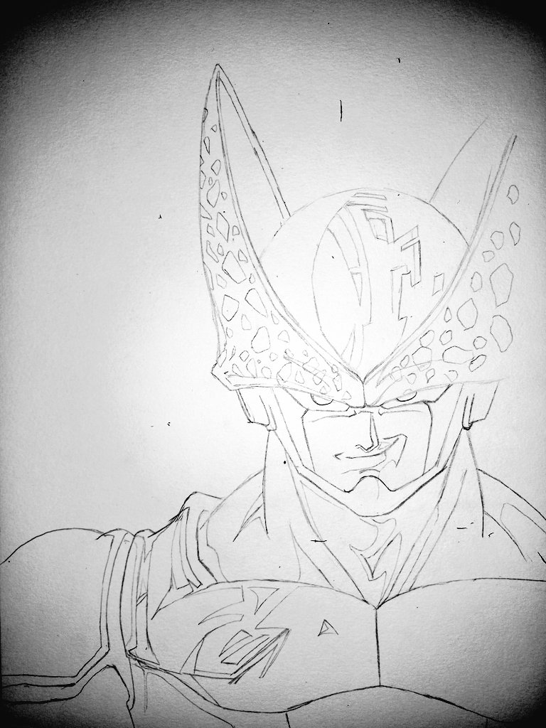 Cell Dragon Ball Z Drawing