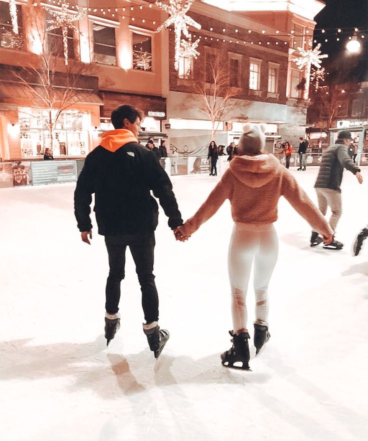 Cute Couples Ice Skating
