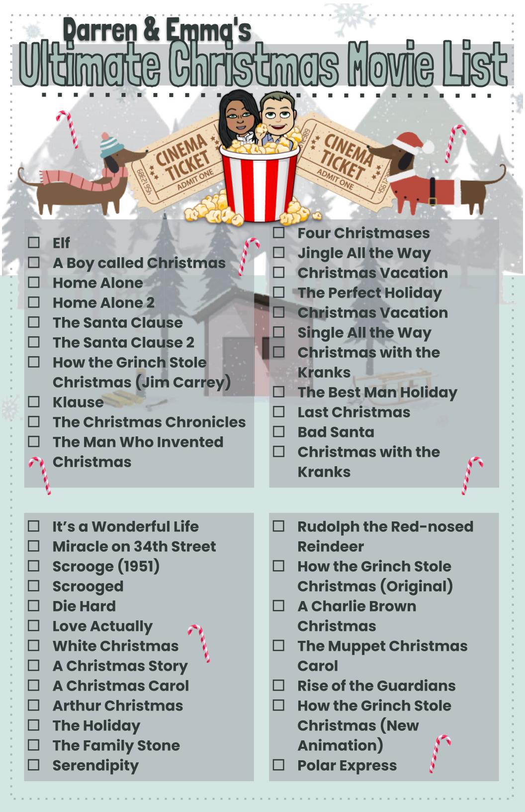 Ultimate Christmas Movie List
