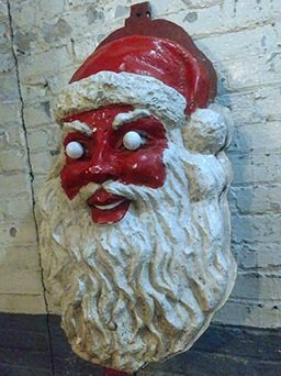 Vintage Light Up Santa Faces