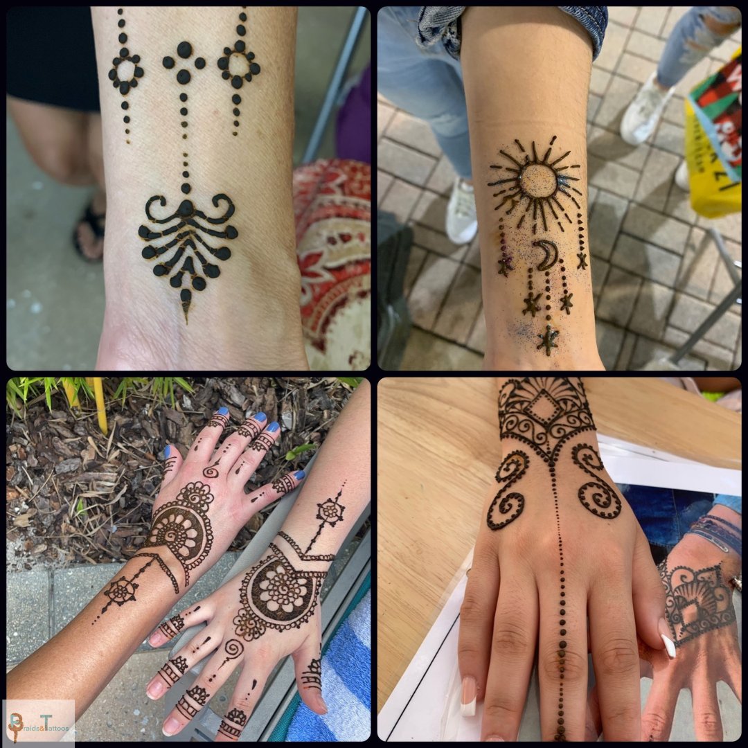 Simple Henna Tattoo Designs Sun