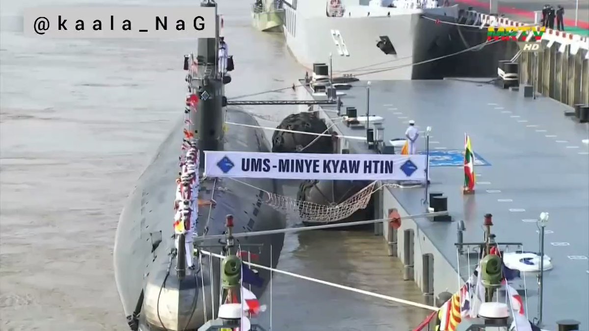 Johann on Twitter: "Myanmar receives a Type 035B #submarine from China today which is the 74th ...