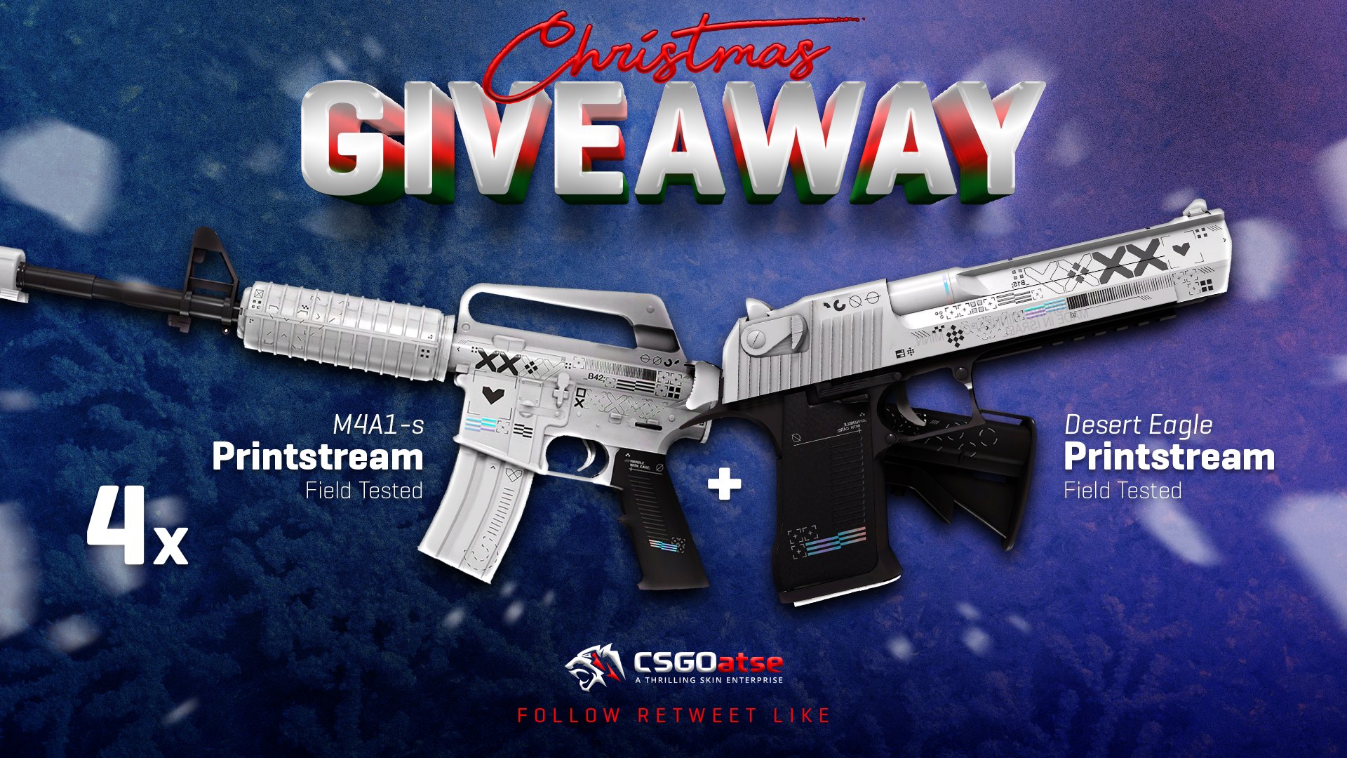 CSGOatse on Twitter: "🎅🎅🎅GIVEAWAY🎅🎅🎅 We wanna celebrate xmas so 4 Printstream Combos for 4 ...