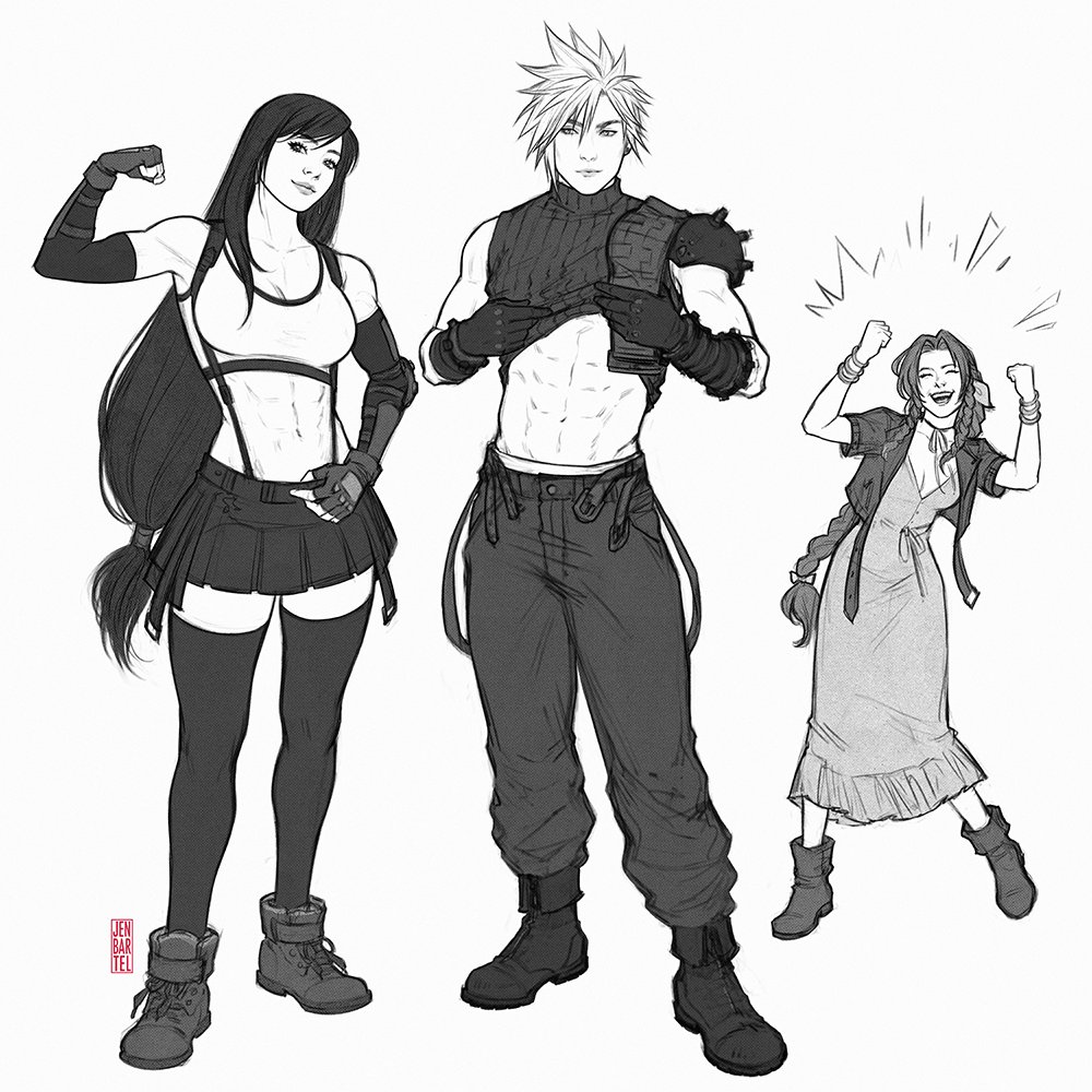 「I mean, I assume Tifa but hopefully also the general amount 」Jen Bartelの漫画