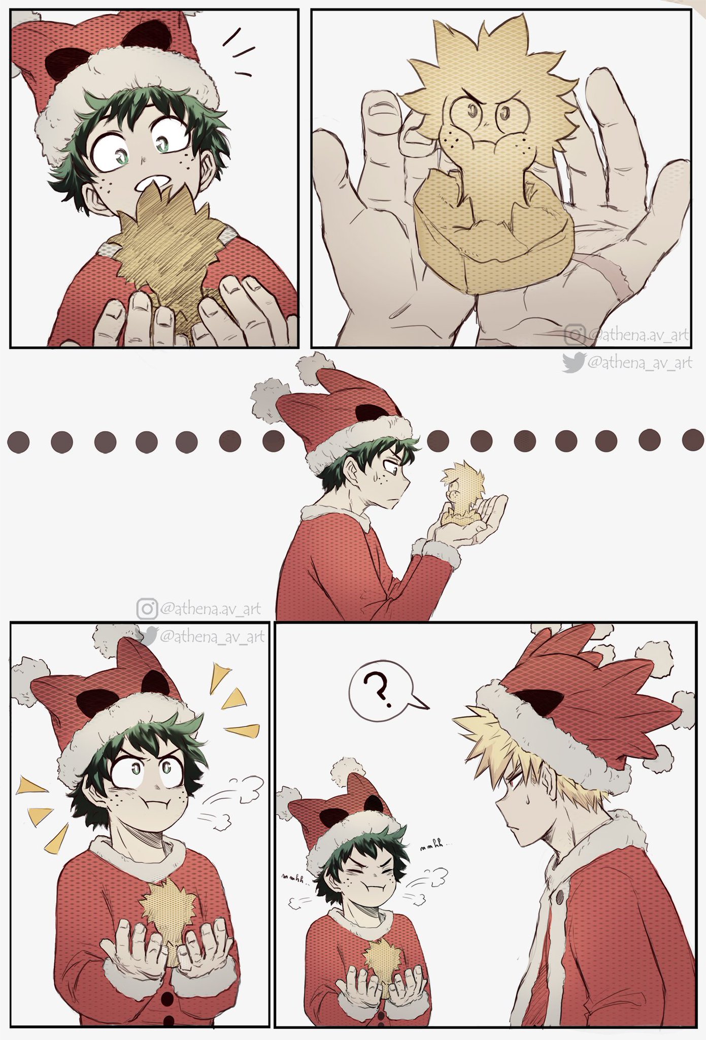 Athena-av art 🐺🎃👻 Preorders on production state on Twitter: "Part 1 -Gingerbread Deku 🎄 Part 2 ...