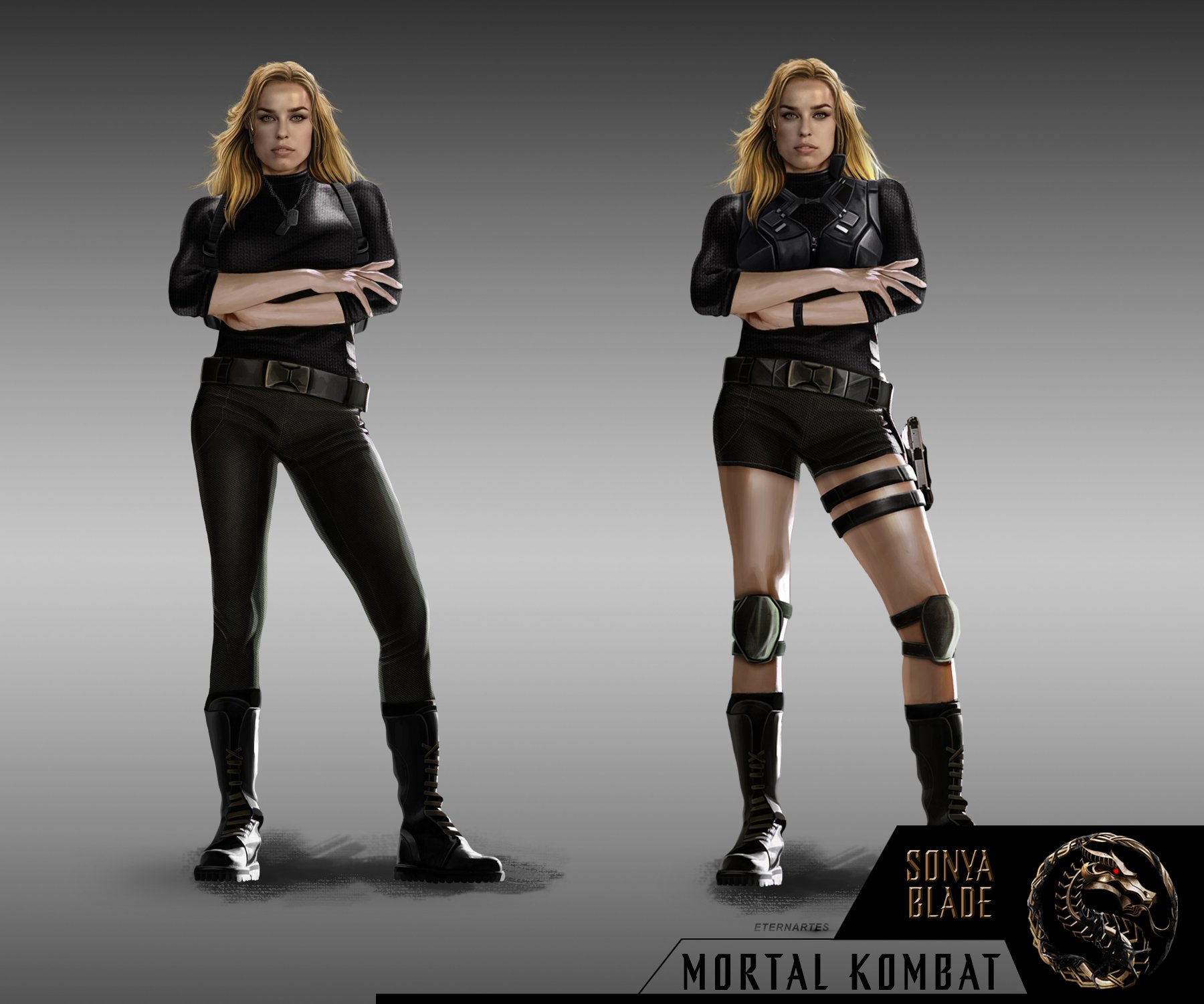 Sonya Blade Mortal Kombat 9 Alternate Costume