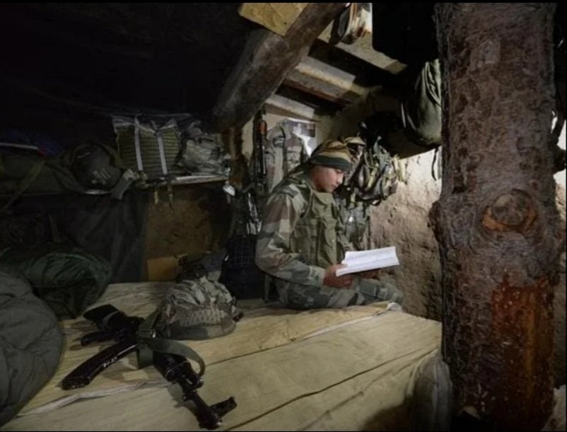 That's Rifleman Anupam Thapa in his LoC bunker in Poonch area. I met ...
