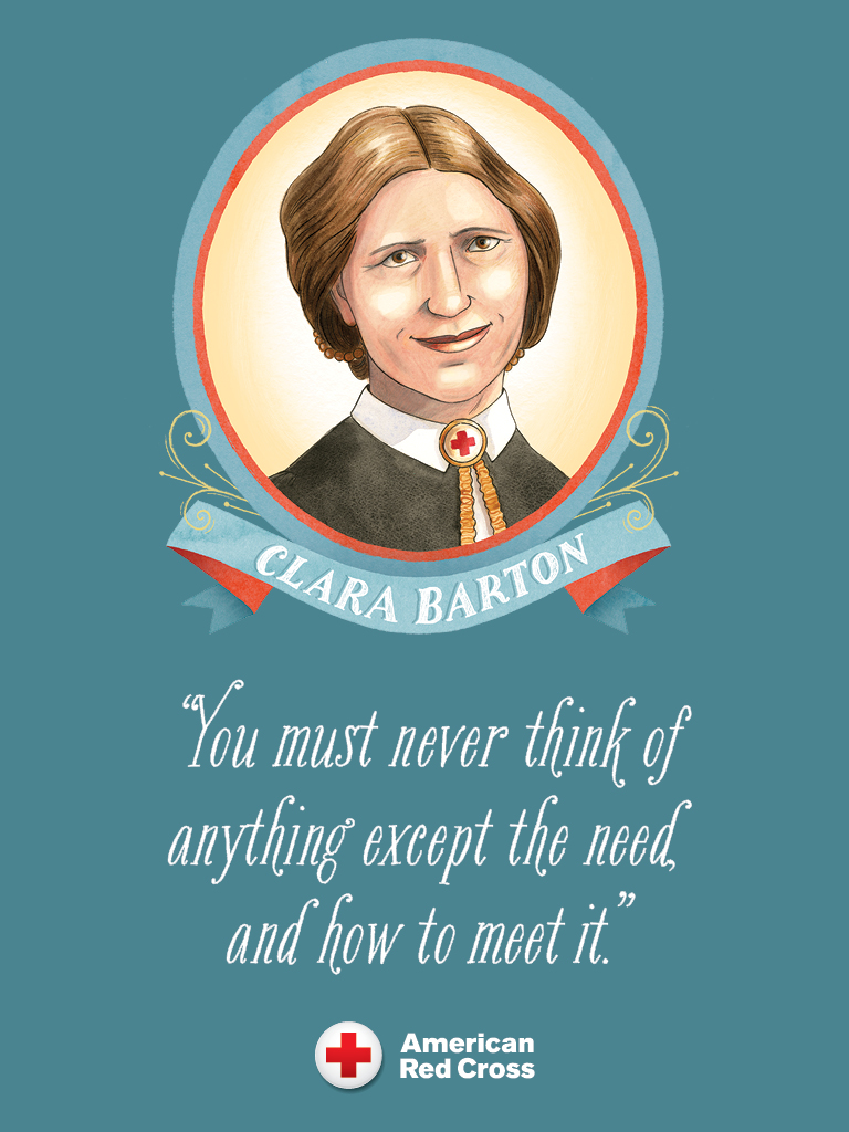 Clara Barton was a trailblazing humanitarian and leader. 💪🏽 Today, we ...