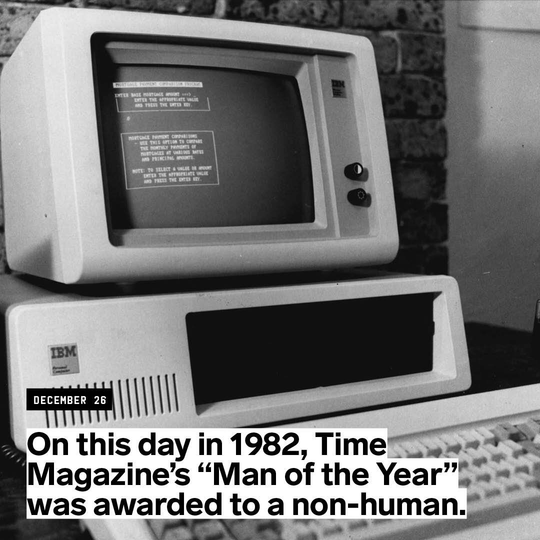 Step aside, Elon. On this day in 1982, Time Magazine switched things up ...