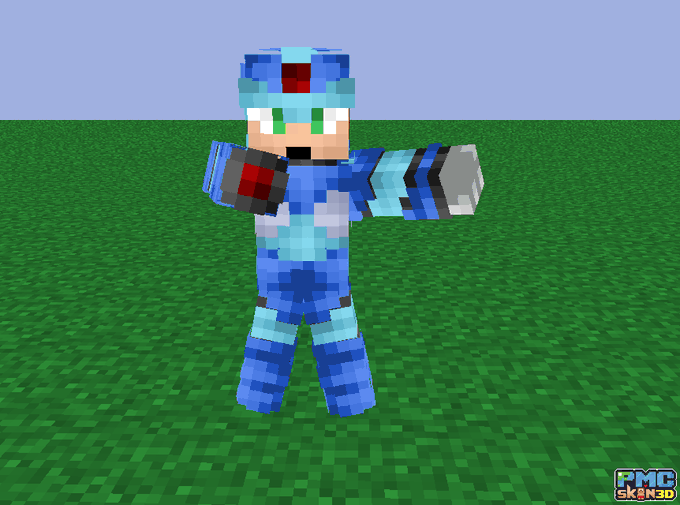 Megaman X Minecraft Skin