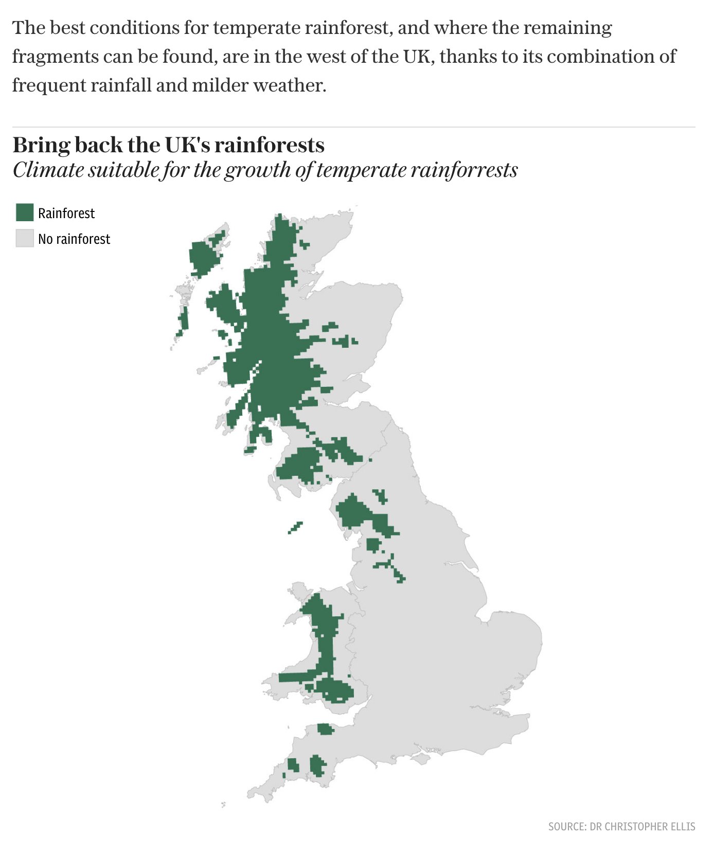 Temperate Rainforest Map