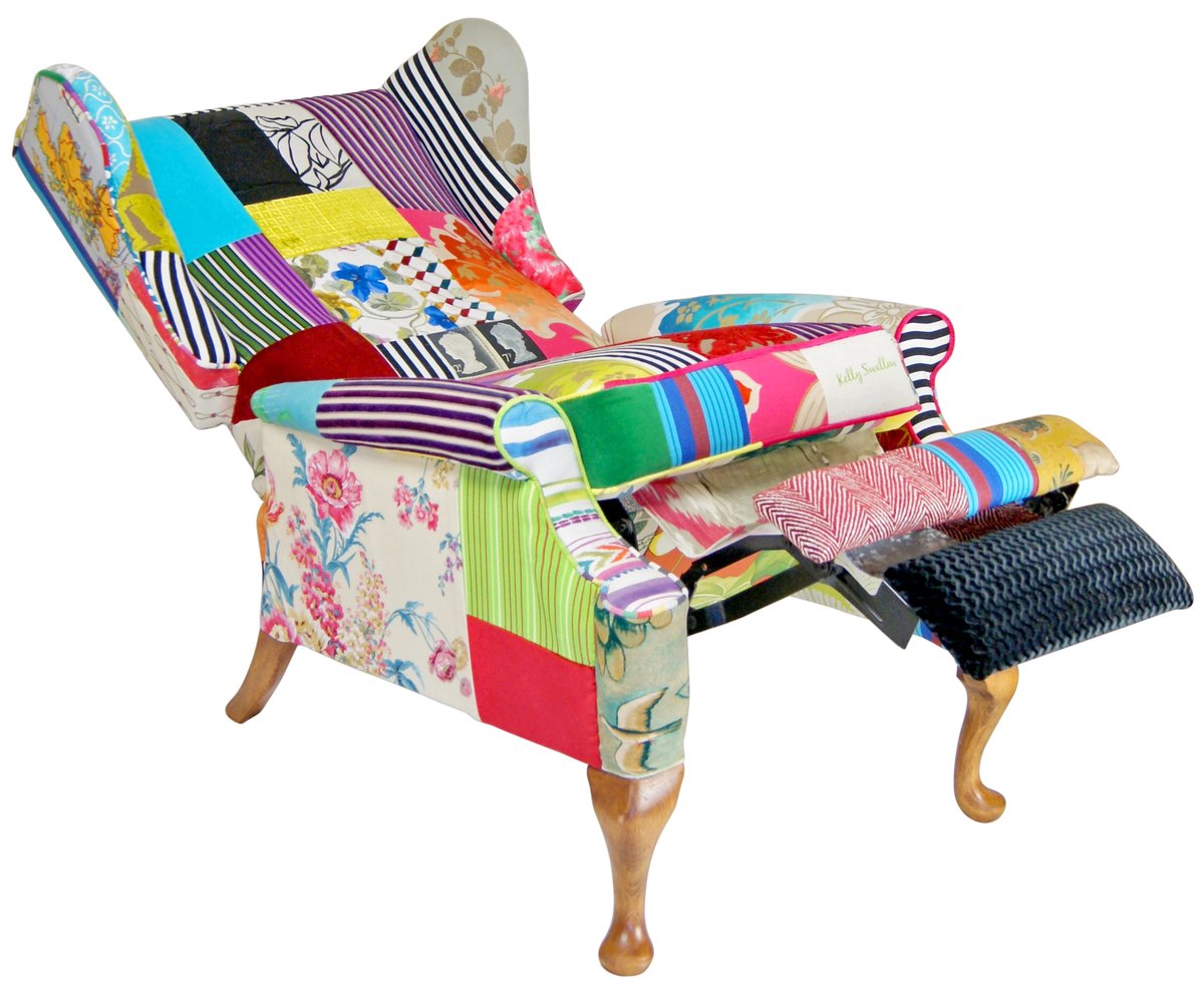 Patchwork Chaise Longue - Kelly Swallow Bespoke Chairs
