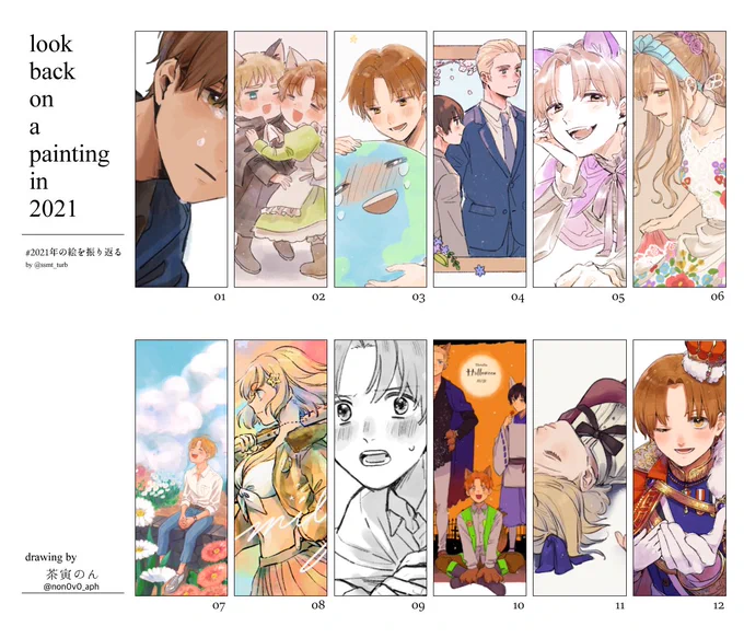 茶寅のん 低浮上🐢@non0v0_aphの漫画作品一覧