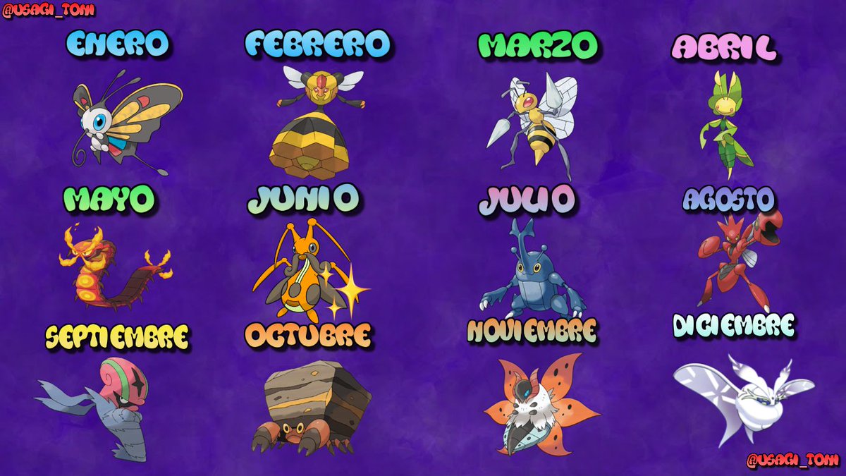 Nombres De Pokemon Bicho
