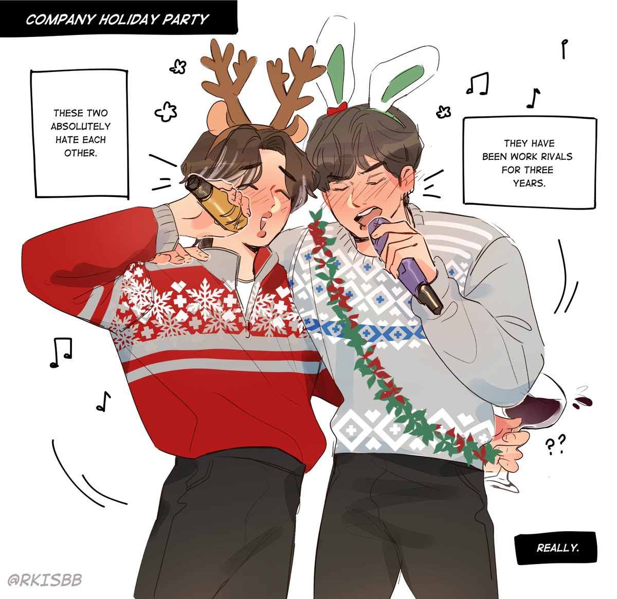 「#kookmin enjoyed the holidays! 」🍭danの漫画