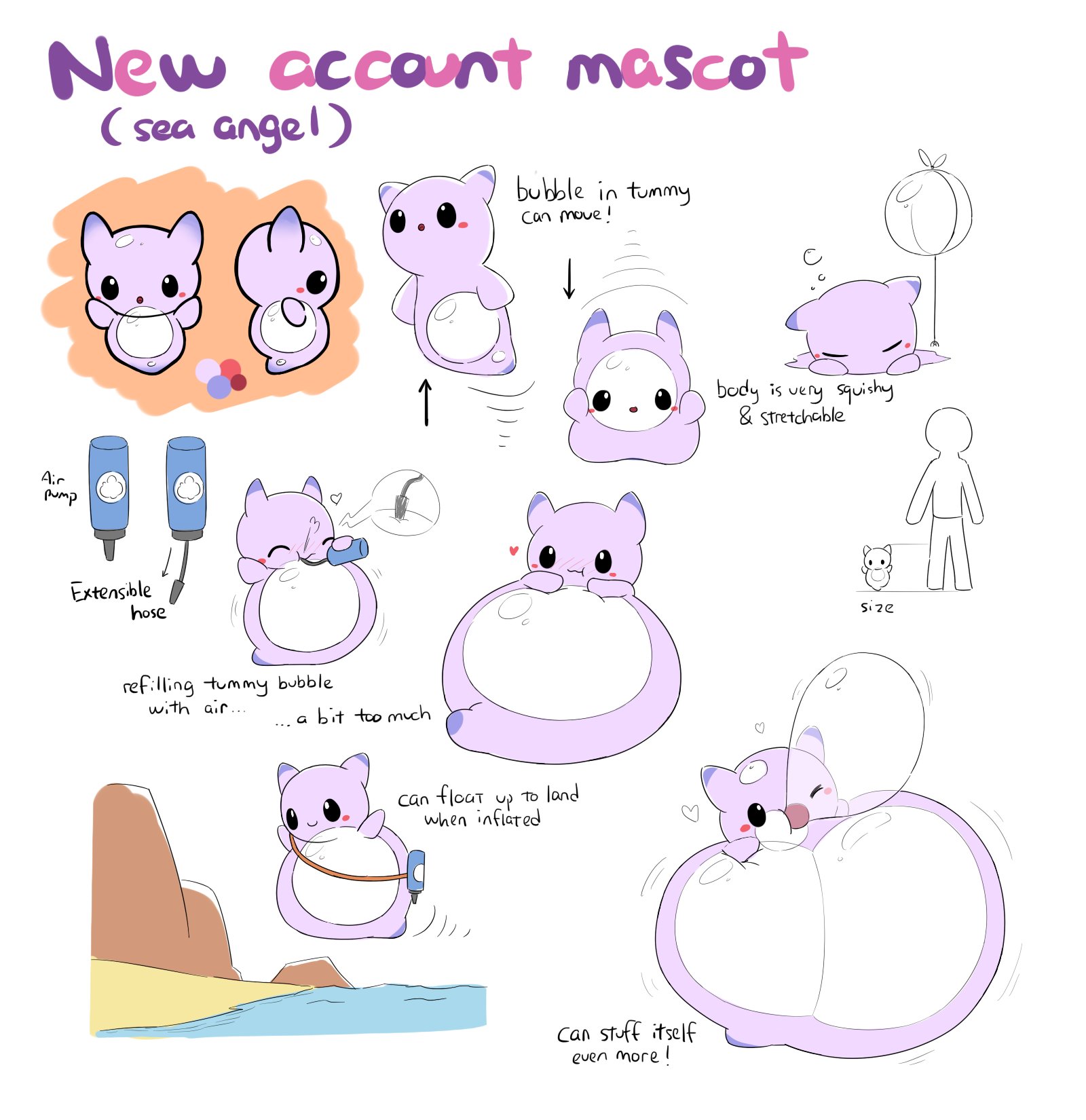 Phione Inflated 1 By Selphy6 On Deviantart Inflated Connie By Selphy6