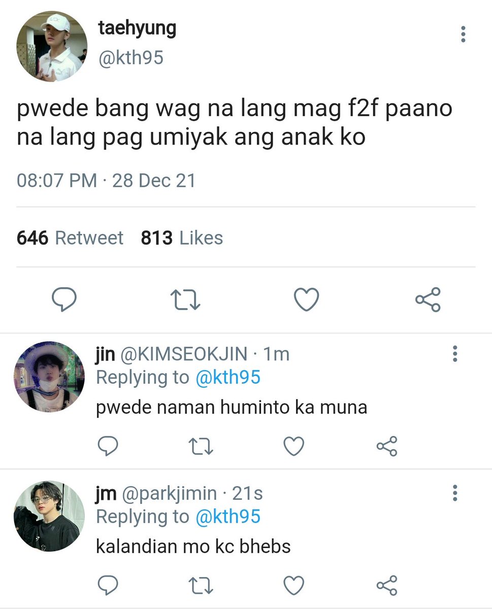 #TaekookAu wherein Cheerleader taehyung doing the anak posting because ...