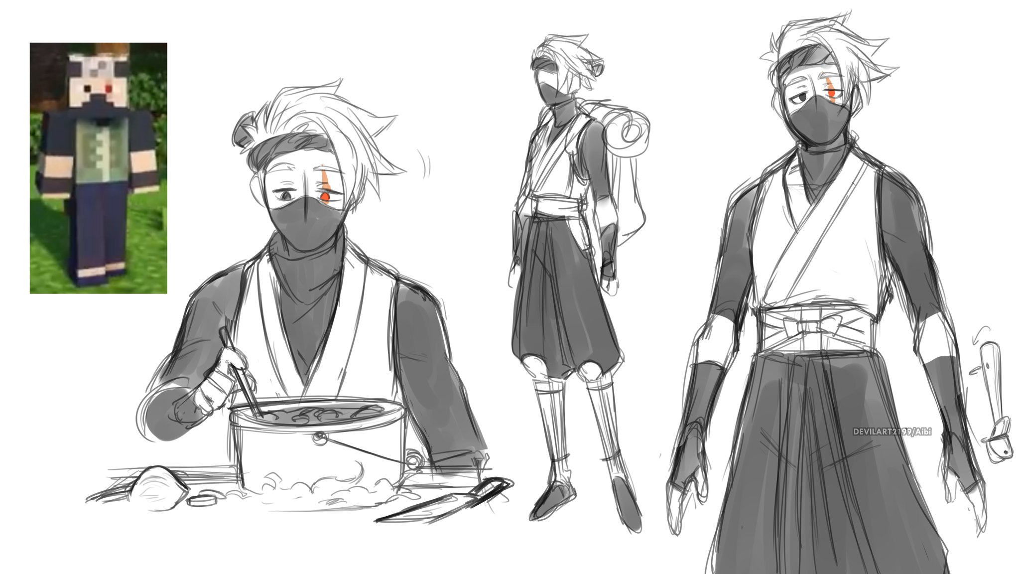 Anime Ninja Outfit Drawing