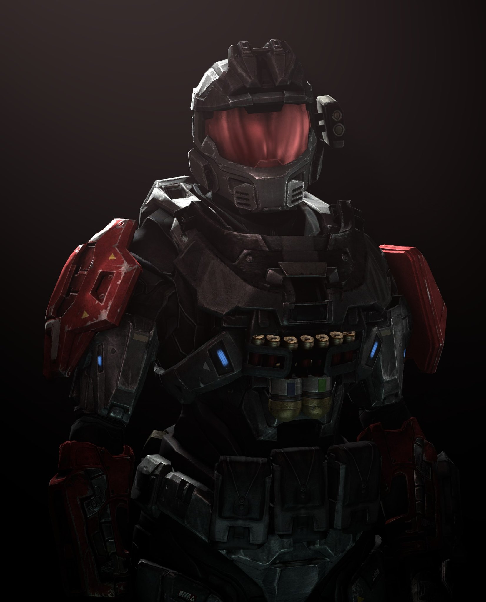 Halo 4 Fotus Armor Black And Red