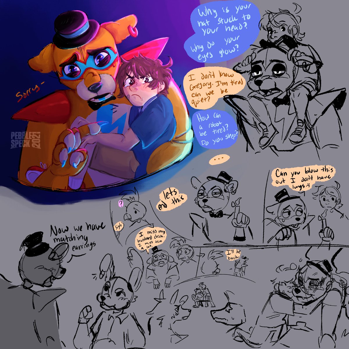 「I see the point of the mask 😟 」Pebblespeckの漫画