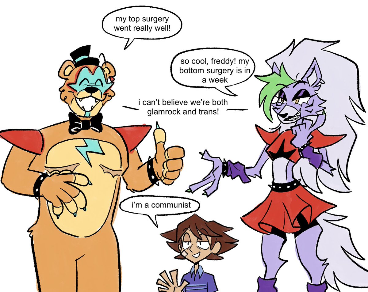 「glamrock and trans #fnaf 」|hallie / coby 🦠 @ zouの漫画