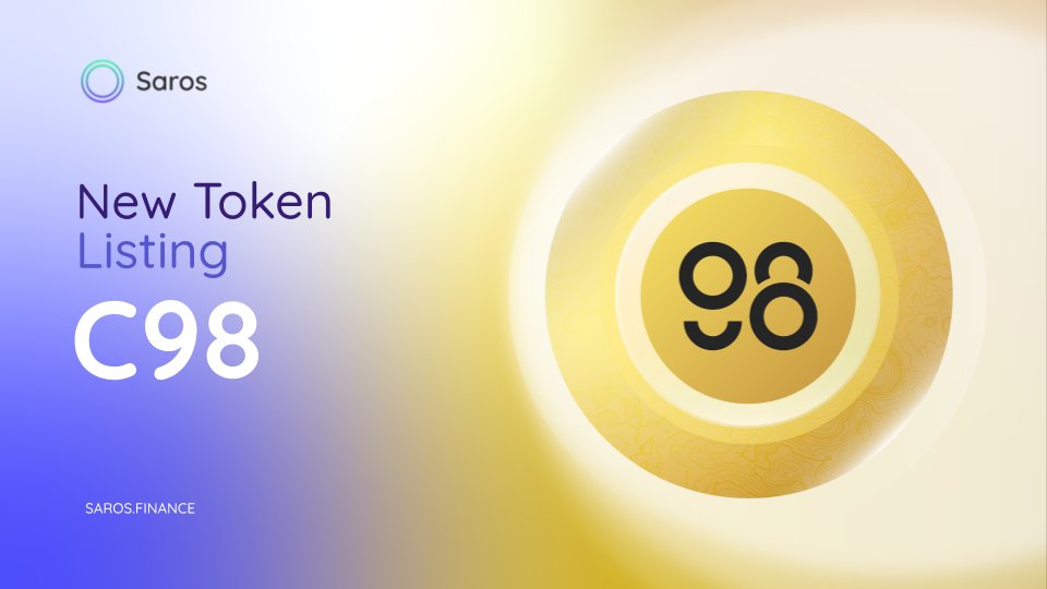Saros on Twitter: "Let's welcome the presence of #C98 on Saros Finance 🎉 Users can now swap and ...