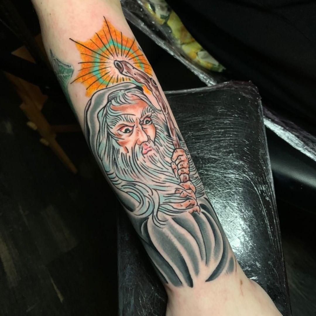 Balrog Of Morgoth Tattoo Mines Of Moria Cave Balrog Durin's Bane