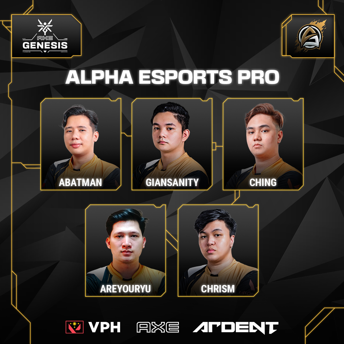Valorant PH on Twitter: "Presenting the final team in the lineup, ALPHA Esports Pro for AXE ...