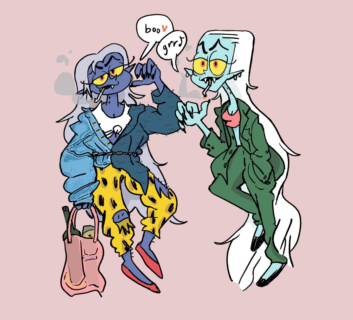 「the simpsin sisters (and allison) visit bart 」connorの漫画