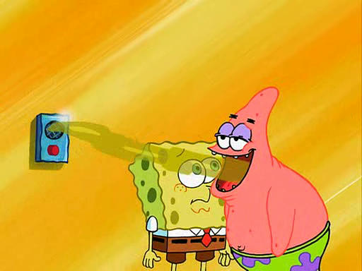 Patrick Star Brushing His Teeth