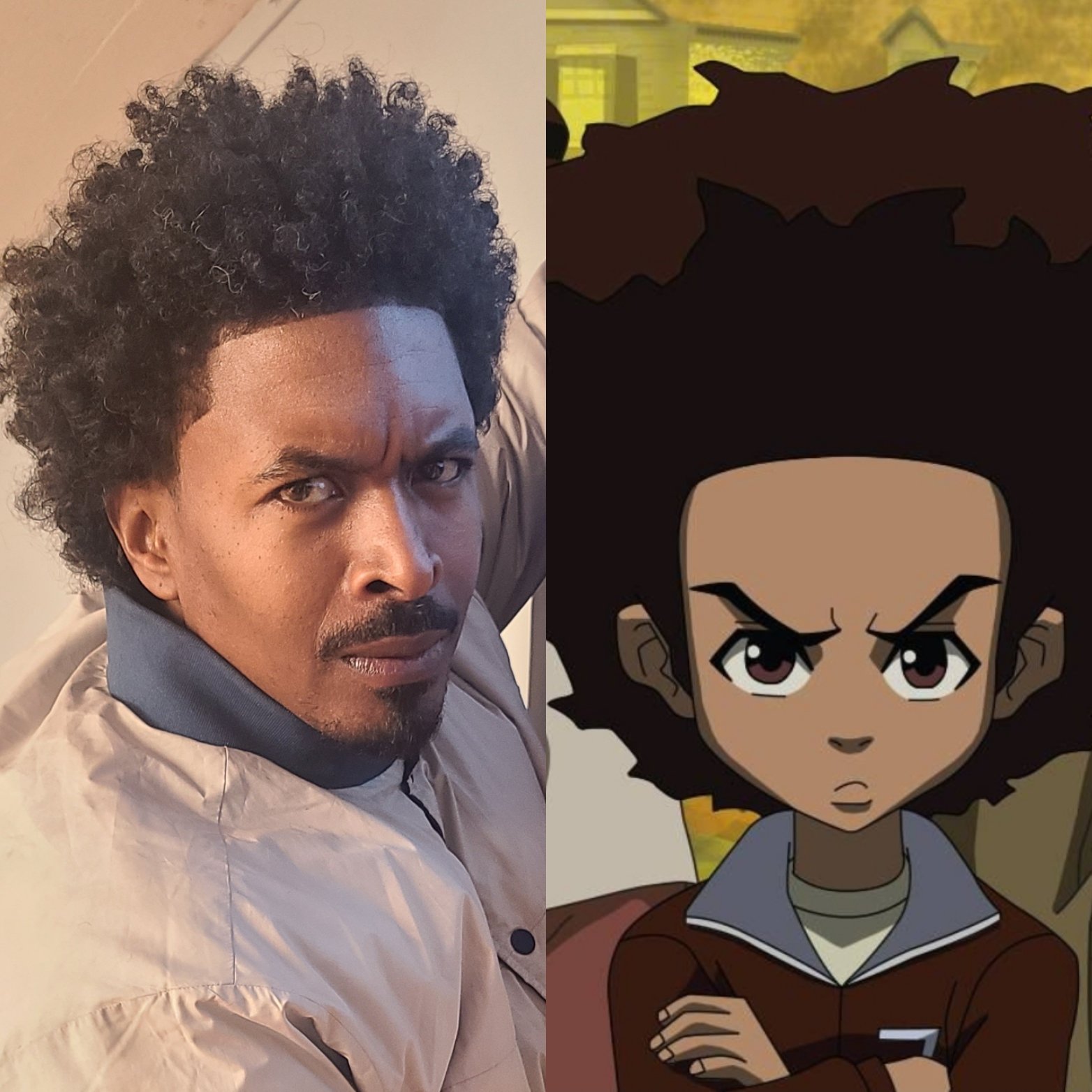 Huey Freeman Real Life Huey Freeman The Boondocks Cartoon POSTER