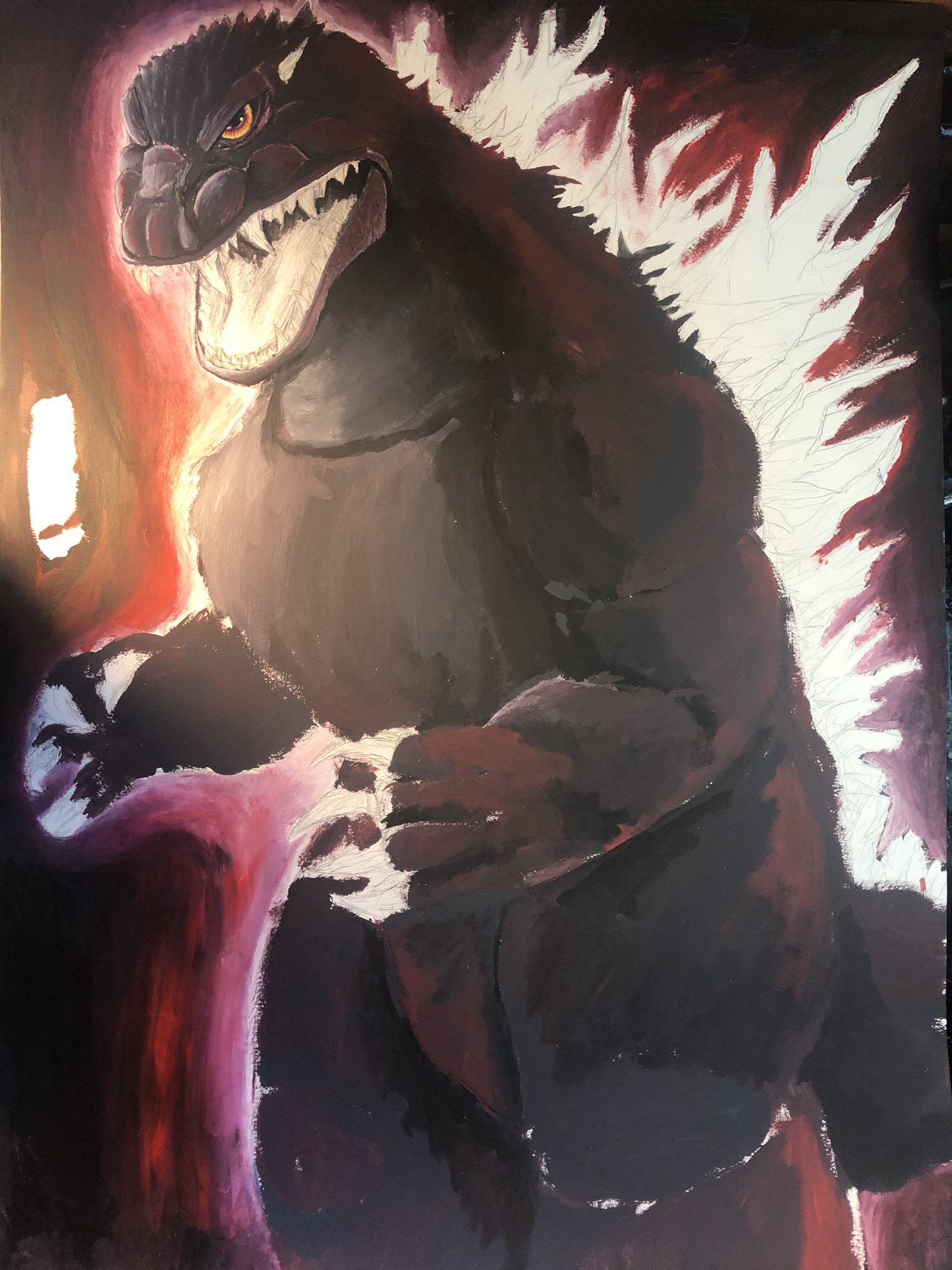 Godzilla 2000 Painting