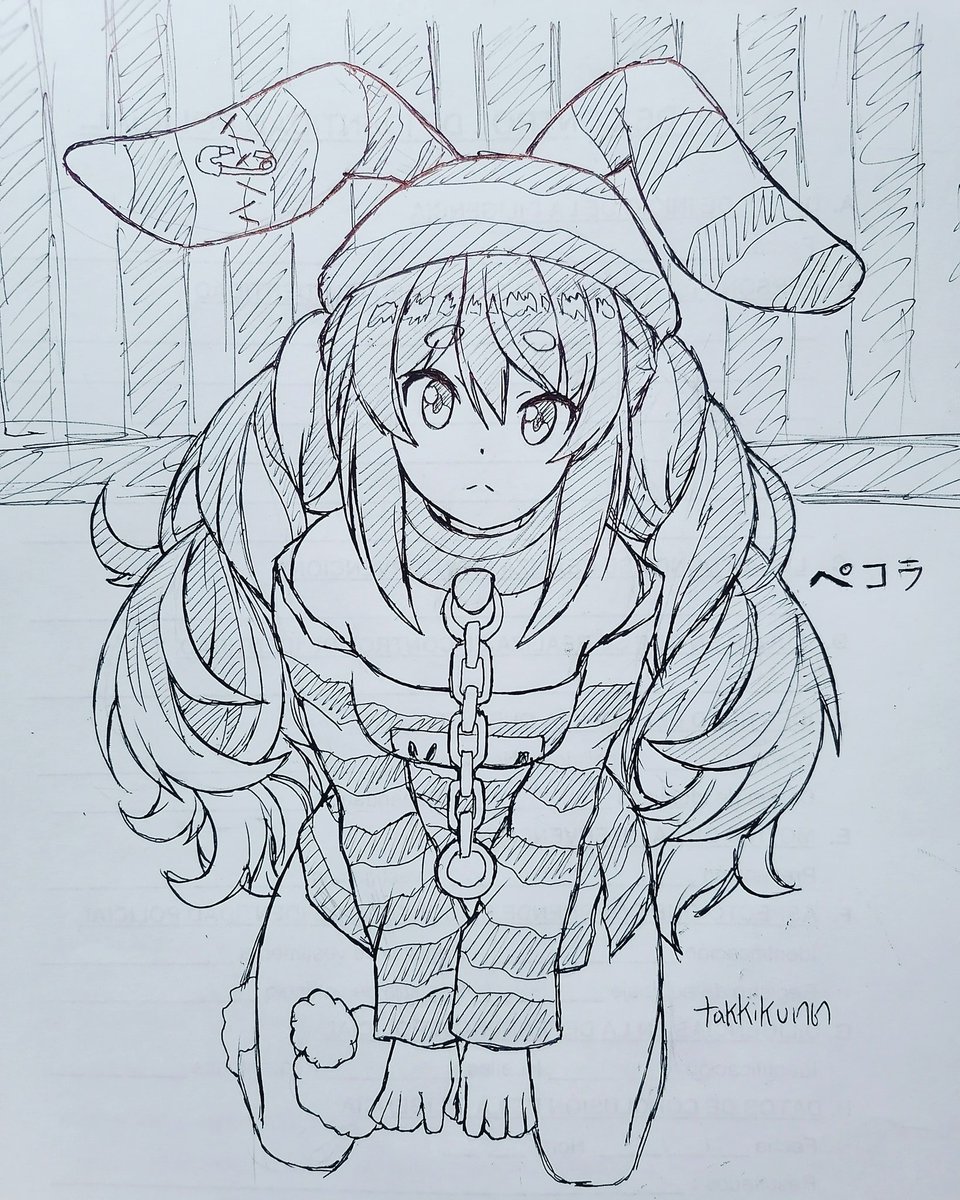 「Reposting my drawing of Pekora for her b-day happy birthday 」Seele ...