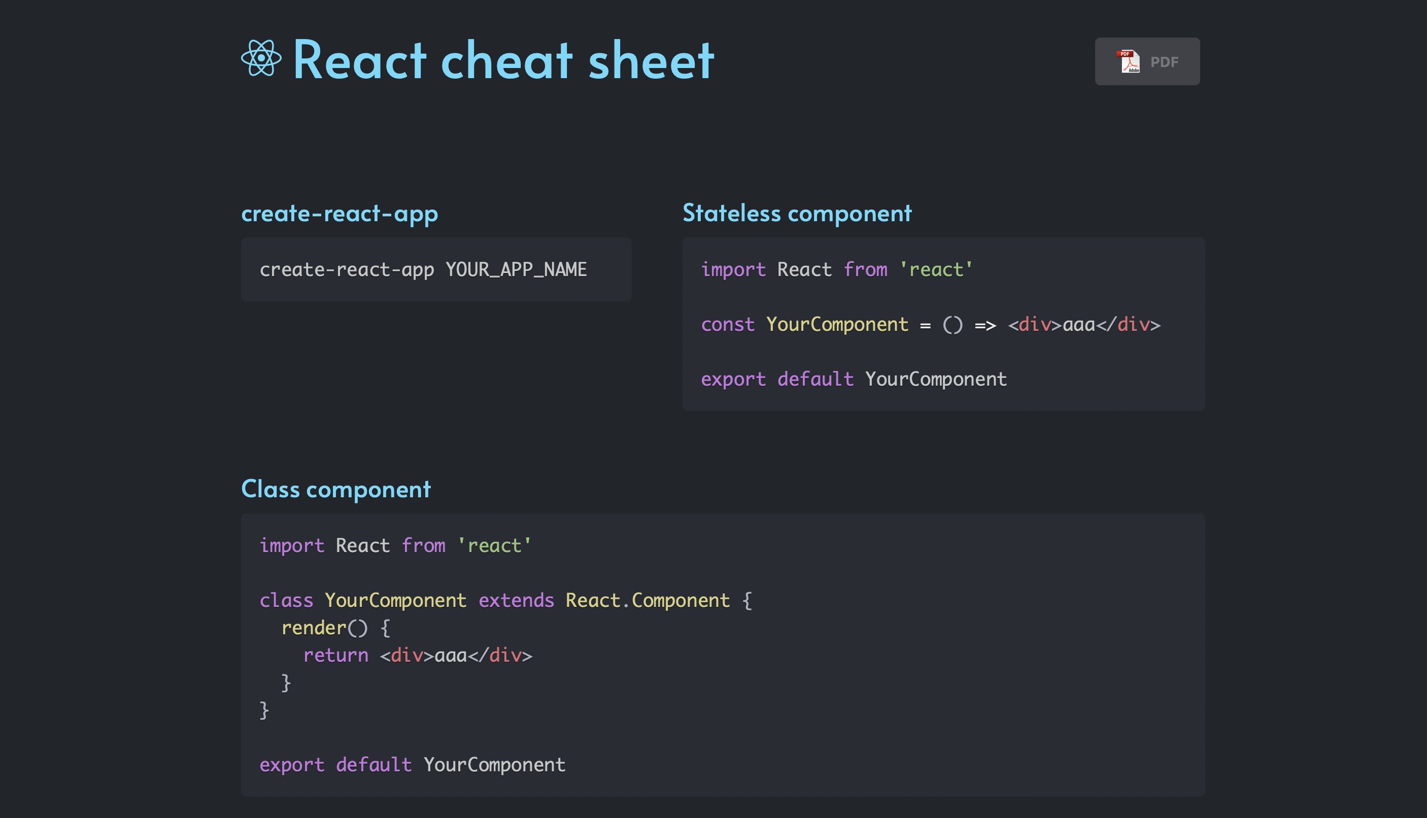 Redux Cheat Sheet PDF Parameter (Computer Programming), 46% OFF Redux Cheat Sheet PDF Parameter (Computer Programming), 46% OFF