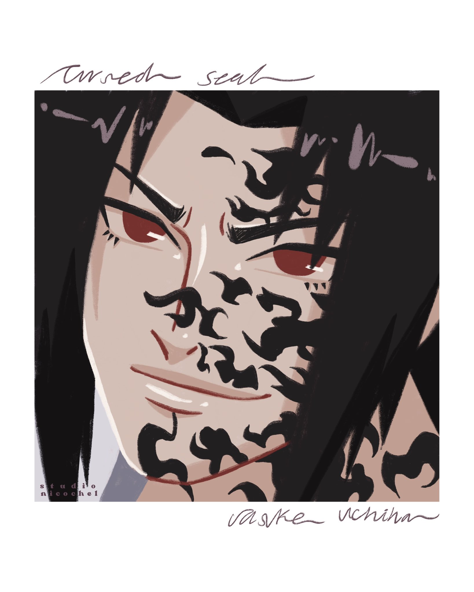 Naruto Curse Seal Logo Sasuke Uchiha: Cursed Seal Level 2 In Naruto