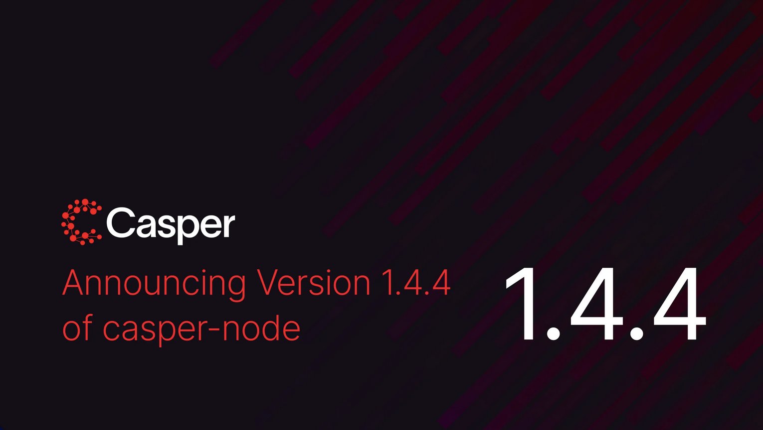 Casper on Twitter: "Casper node operators 📢 Upgrade instructions for 1.4.4 have been posted ...