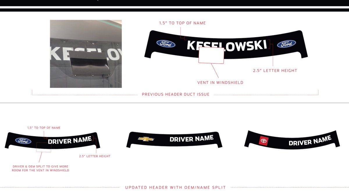 [Carey] The Cup Series front windshield design, featuring the last name ...