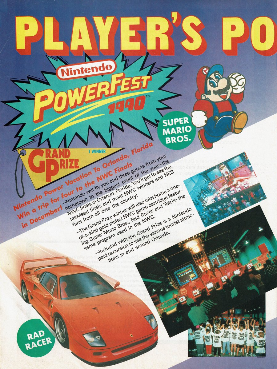 Nintendo Power Powerfest 1990 Playerss Poll Contest Videogameart
