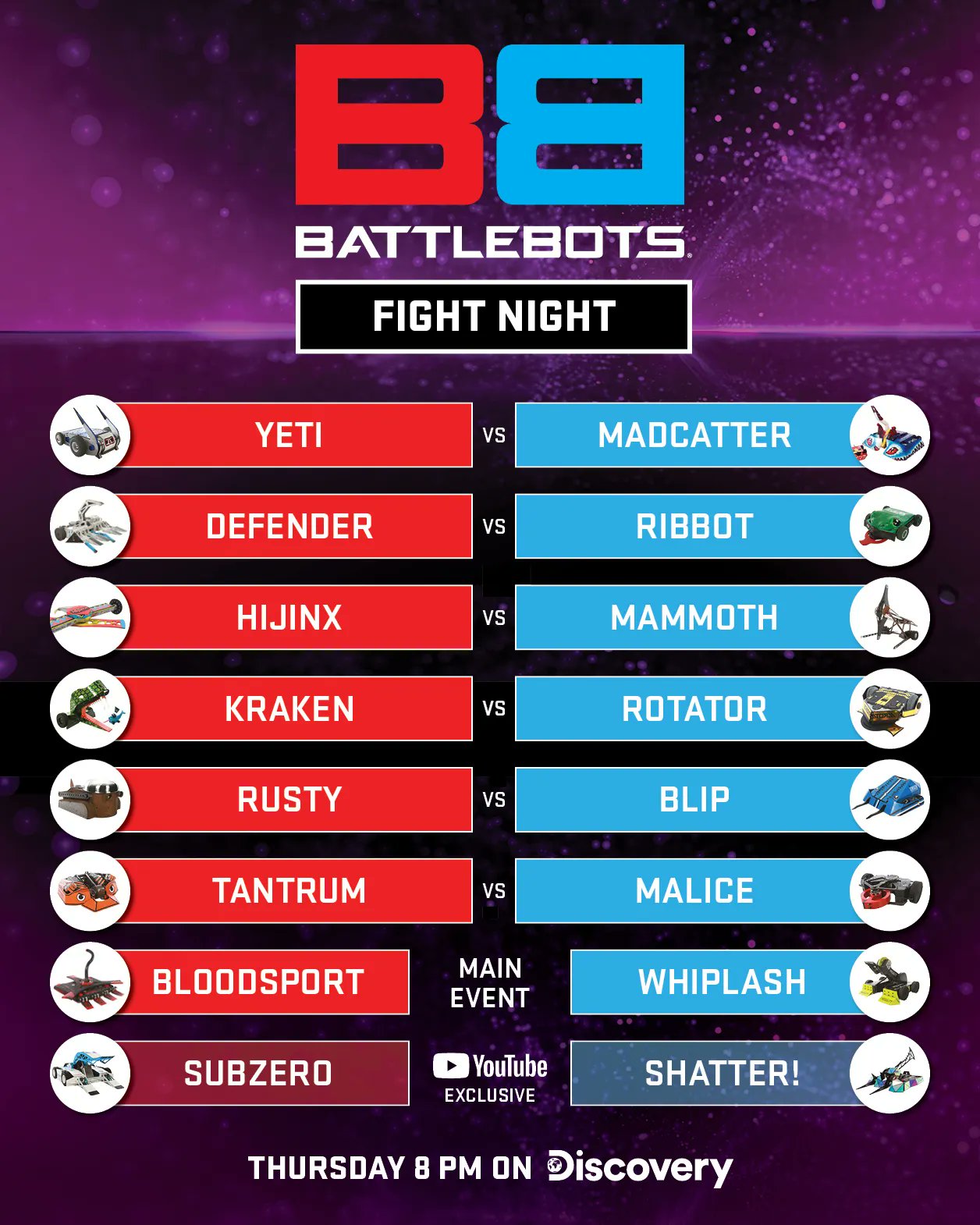 BattleBots on Twitter: "More carnage in Sin City as 14 killer bots ...