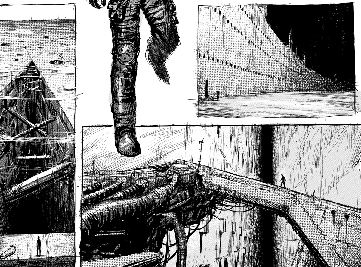 「Neat detail I just noticed on my nth reread of Blame! The el」Nafの漫画