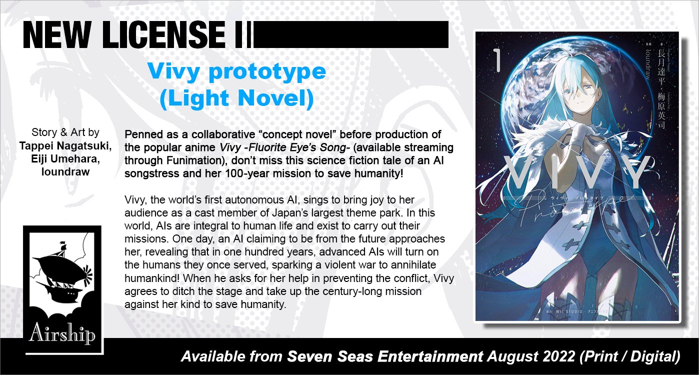 Seven Seas Entertainment on Twitter: "Brand-new license announcement! VIVY PROTOTYPE by Tappei ...