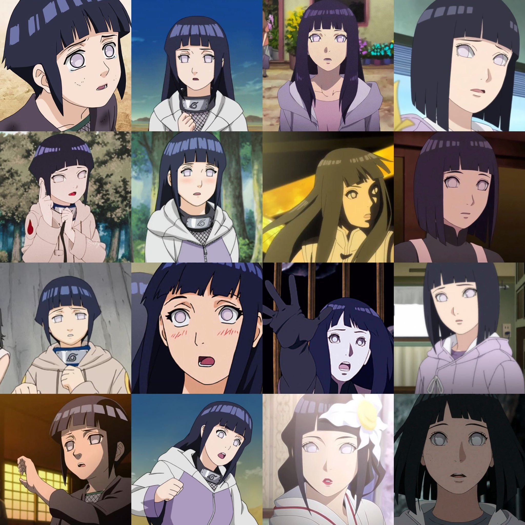 Hinata Hyuga Kawaii Kawaii Cute Chibi Hinata Sticker Etsy