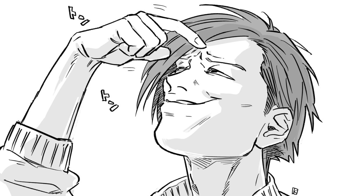 「たまにあるただただイケメン(当社比)を描きたい時期 #Arisakaaa 」K（たまにラクガキ）の漫画