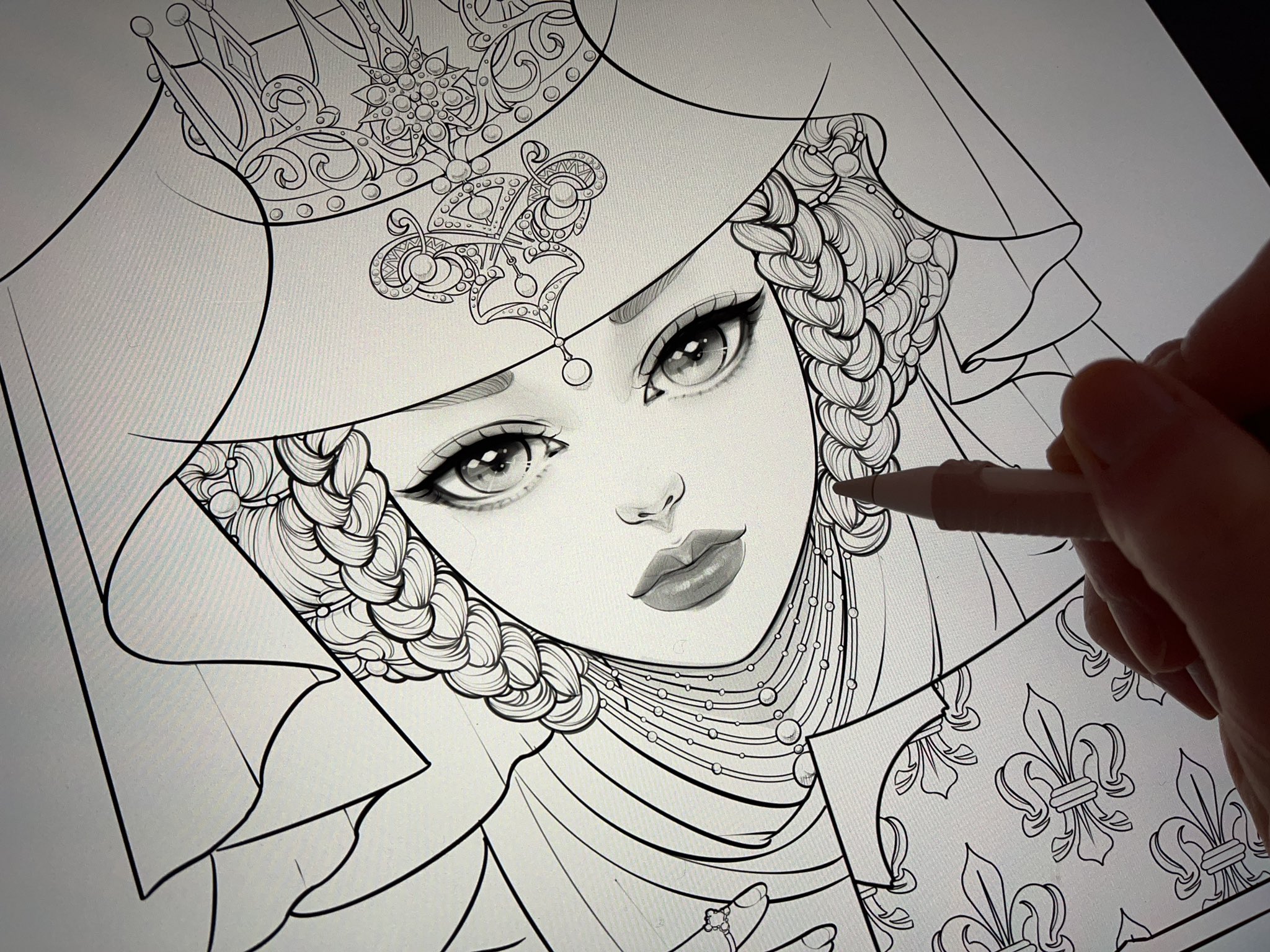 Medieval Princess Drawings