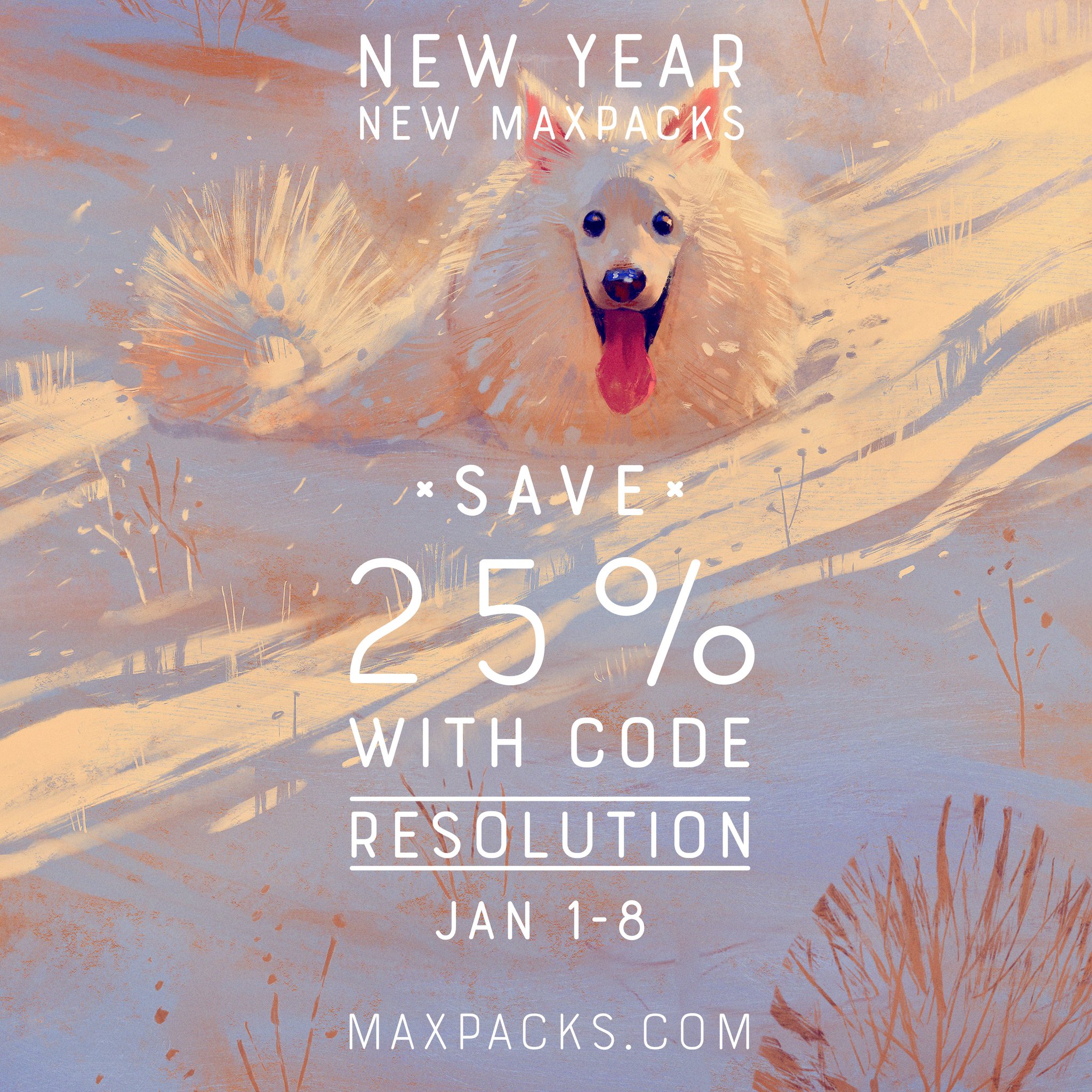 Max Ulichney on Twitter: "New year, new #MaxPacks! Get some new brushes to make good on that ...