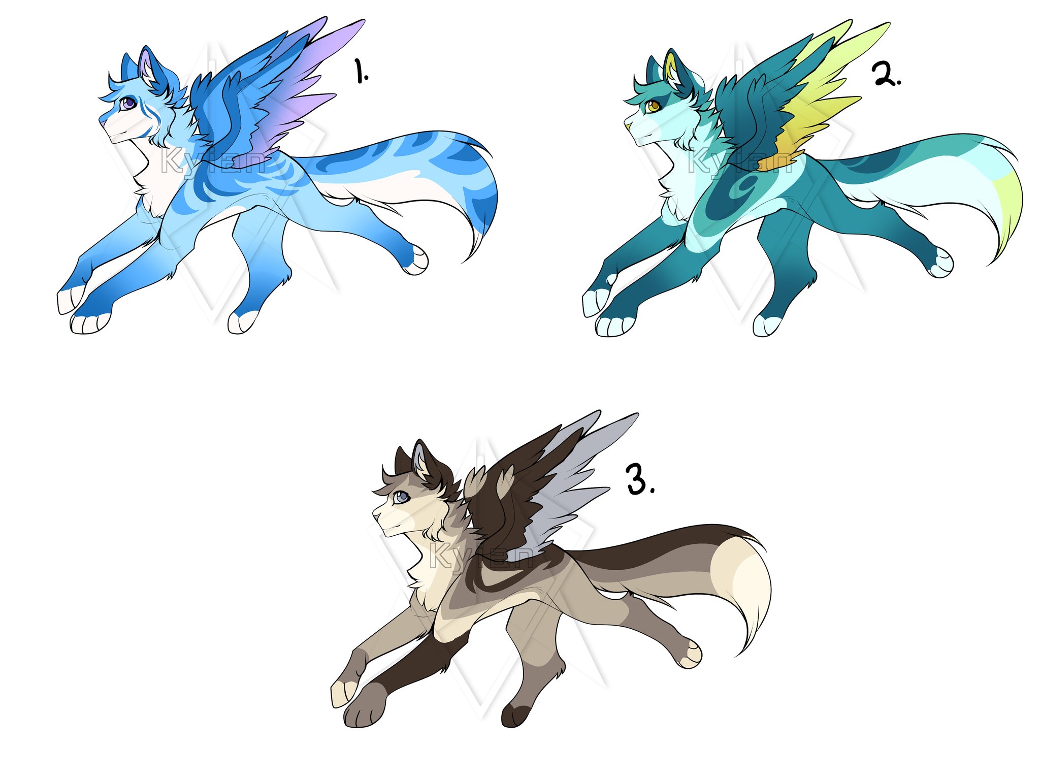 Anime Winged Wolf Base