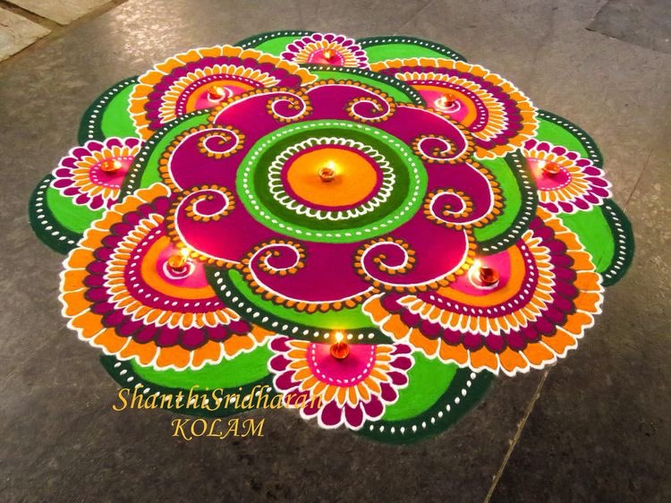 Simple Rangoli Kolam Collections