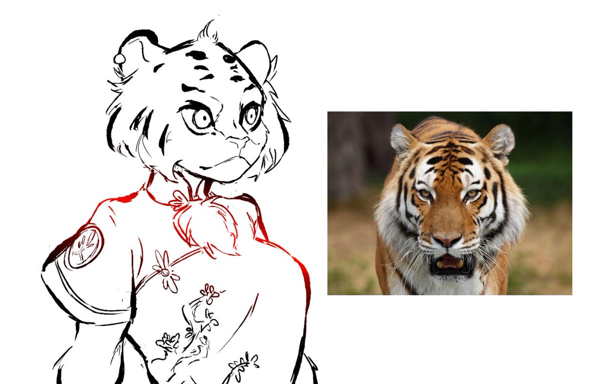 「idk why every tiger lady has to be in a Chinese dress but I 」laz ...